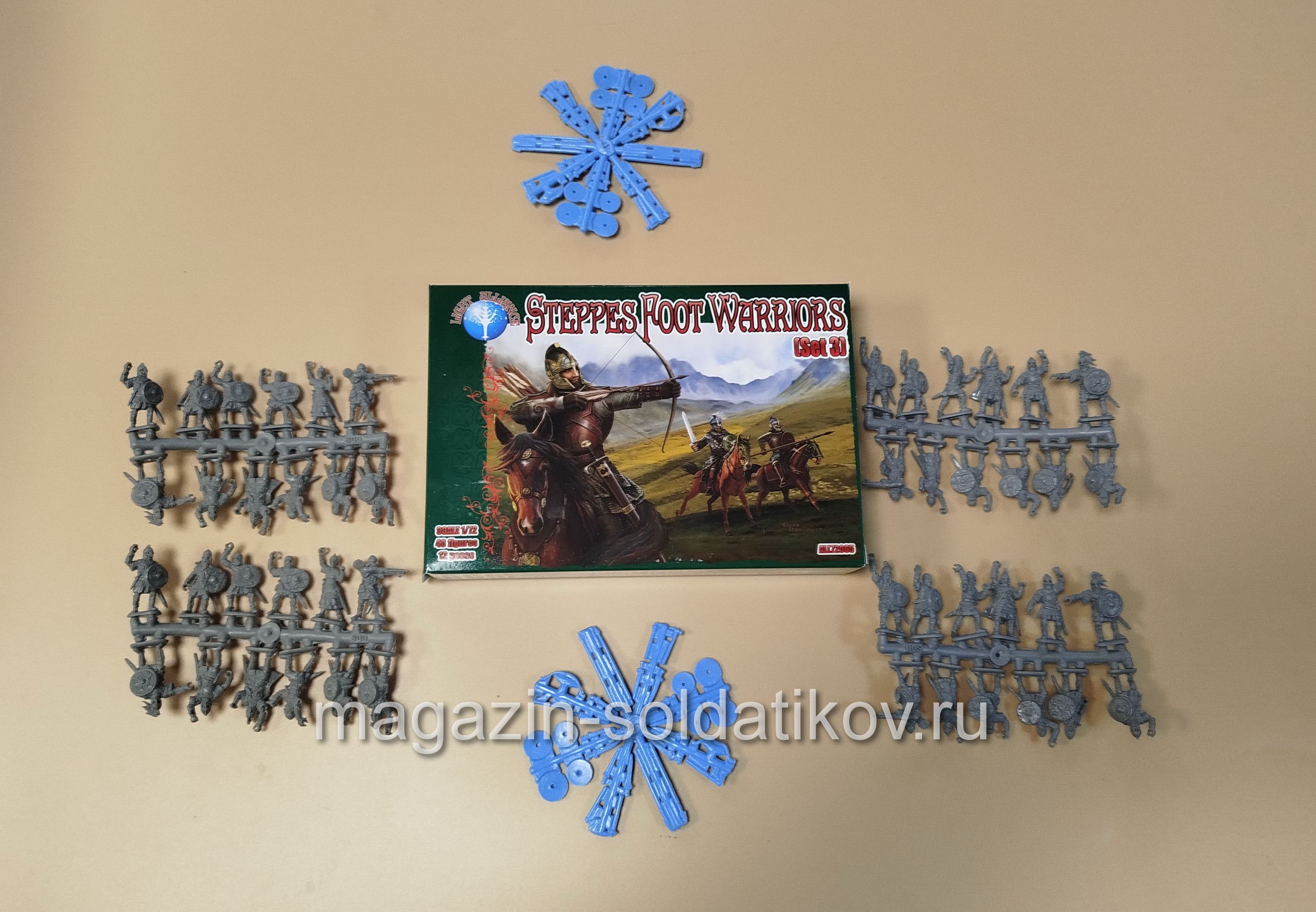 Солдатики из пластика Steppes Foot Warriors. Set 3, 1/72, Alliance ...